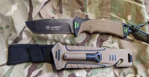 Нож выживания Ganzo g8012 Survival Knife Desert