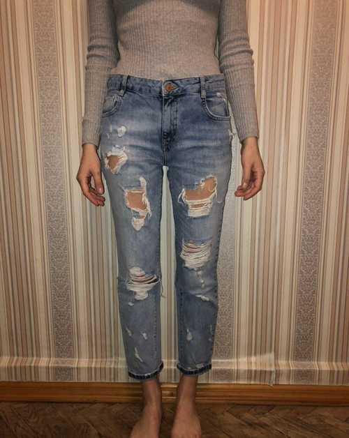 Джинсы Zara рваные