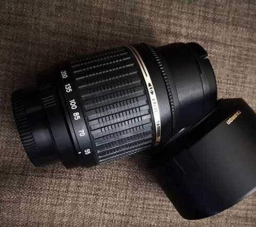 Обьектив на Canon Tamron 55-200 с большим зумом