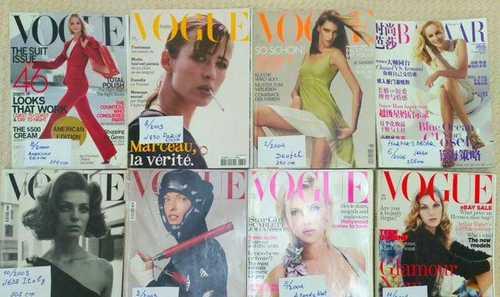 Vogue, GQ, elle, и др, иностр.издания Афиша