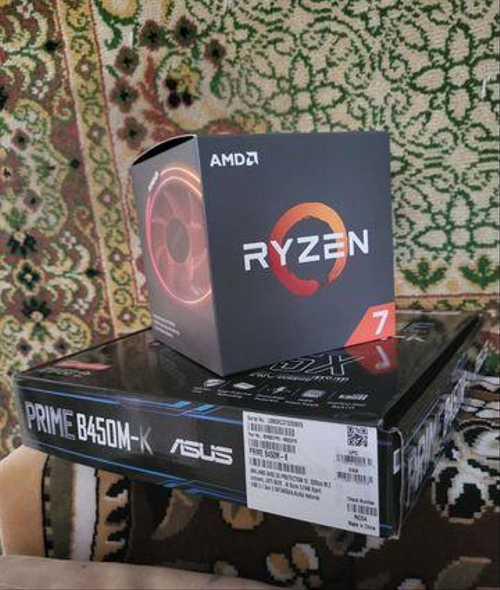 Ryzen 7 2700x + B450 Материнская плата