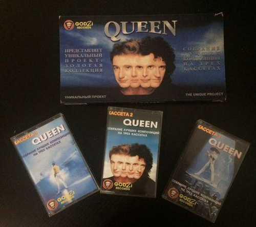Подарочный бокс из 3 аудиокассет “Queen”