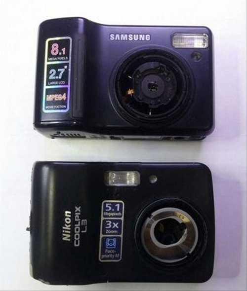 Фотоаппараты на запчасти Samsung S830 и Nikon L3
