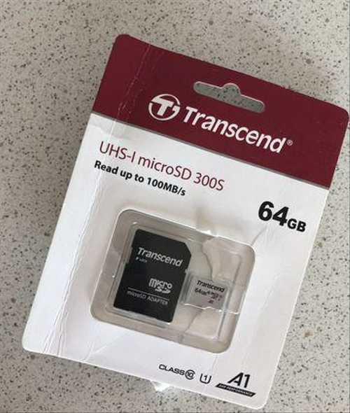 Карта памяти Microsdxc Transcend 64gb