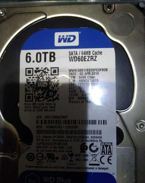 Жесткие диски 6 tb WD60ezrz Проблемные