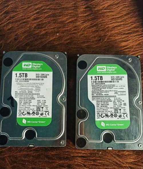Wd 1.5 TB 2шт