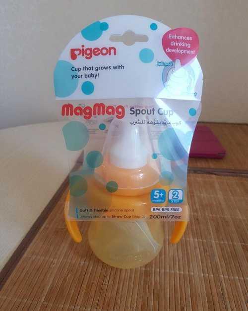 Новый поильник Pigeon MagMag 5+ шаг 2