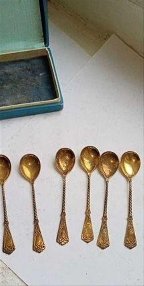 Ложечки кофейные 6 шт серебро