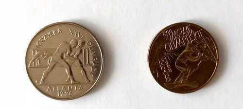 Монеты 2 шт Польша 2 злотых Олимпиада