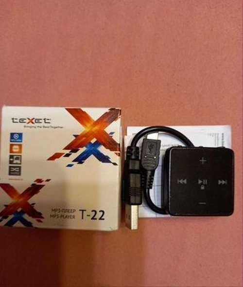 Новый Mp3 плеер texet T-22