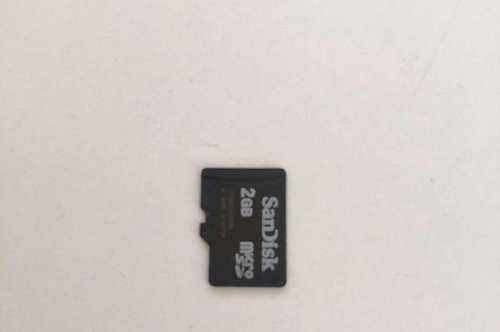 Карта памяти MicroSD 2gb
