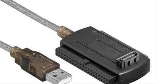 Кабель-переходник 3 в 1 USB 2,0 IDE SATA