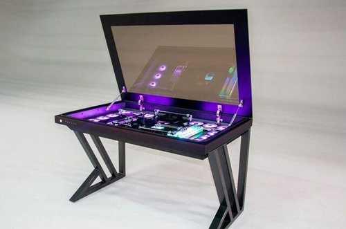 Кастомный игровой компьютер в столе
