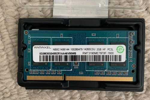 Оперативная память ramaxel ddr3 2 gb