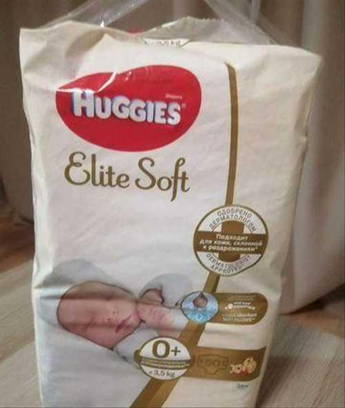 Подгузники huggies elite soft