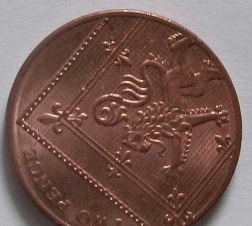 Монета в 2 британских пенса для набора монет "Щит"