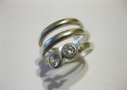 Серебряное кольцо 16 размер