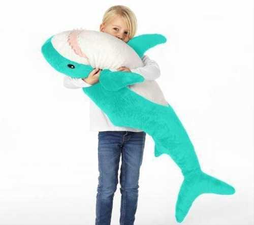 Акула из Икеи 100 см (Бирюзовая) IKEA
