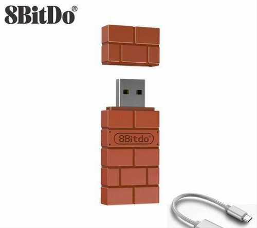 Адаптер 8bitdo с кабелем type c Bluetooth новый