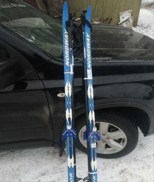 Лыжные комплекты (Лыжи, палки, крепления). Новые
