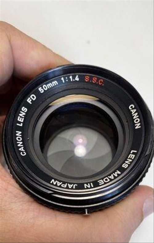 Объектив Canon FD 50 mm 1.4 SSC