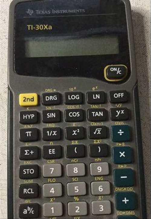 Калькулятор инженерный TI-30 Xa Texas Instruments