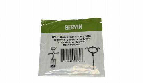 Винные дрожжи Gervin GV1 Universal