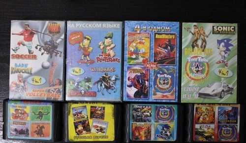 Набор картриджей сборников для Sega MD / 16bit