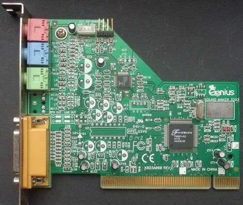 Ретро Звуковая карта PCI Genius Sound Maker 32x2