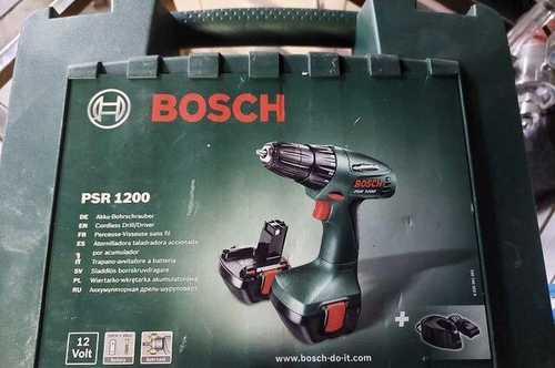 Аккумуляторная дрель, шуруповёрт Bosch psr 1200