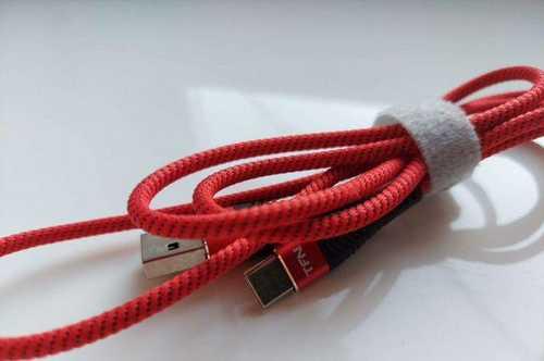 Кабель TFN Forza USB Type-C 1.0 m (красный)