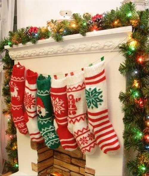 Рождественские носочки для подарков