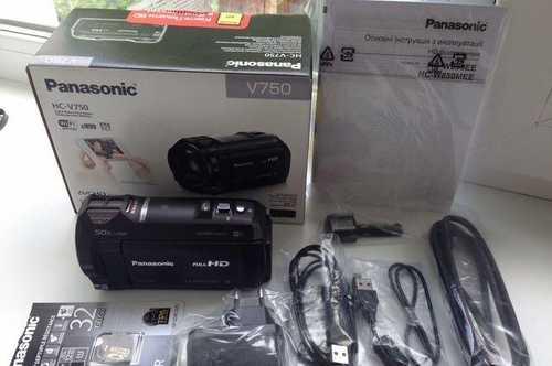 Видеокамера Panasonic HC-V750 EE-K + комплект