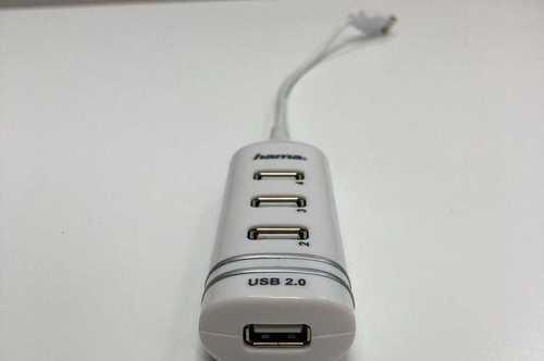 Хаб (USB-разветвитель) Hama, белый