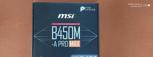 Материнская плата MSI AM4 B450 PRO MAX