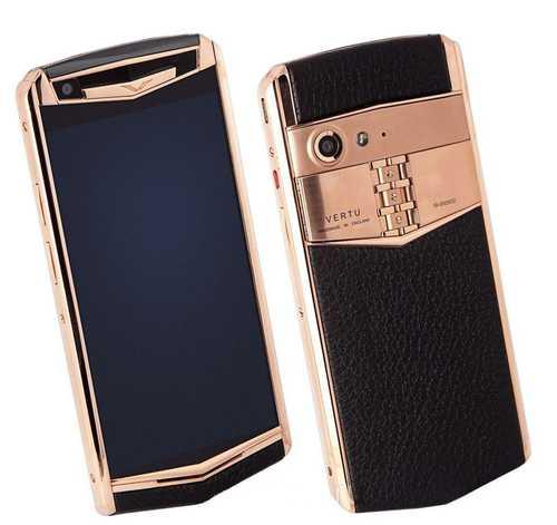 Vertu Aster P Gold Black Leather Exclusive