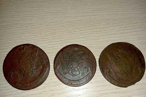 Царские монеты Екатерина II, 5 копеек