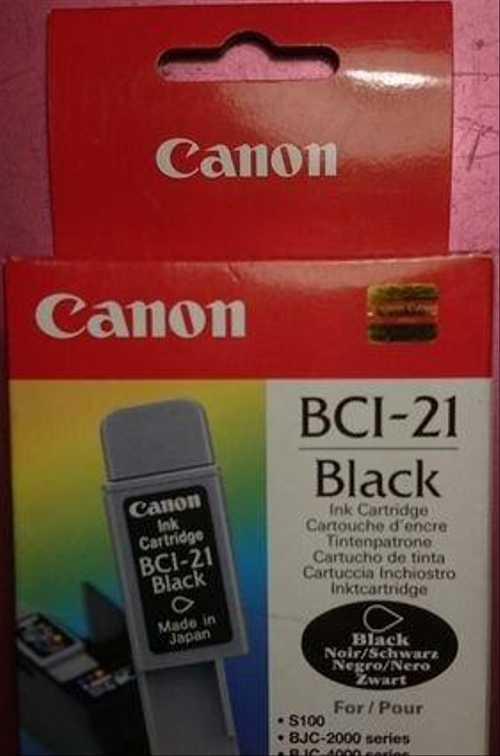 Картридж Canon BCI-21BK Оригинал