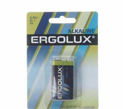 Батарейка krona 6LR61 9V блистер 1шт. Alkaline ergolux 6LR61 BL-1