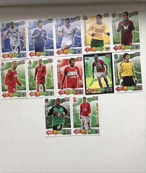 Карточки с футболистами panini 2011-12