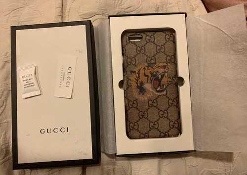 Чехол на телефон iPhone Gucci оригинал