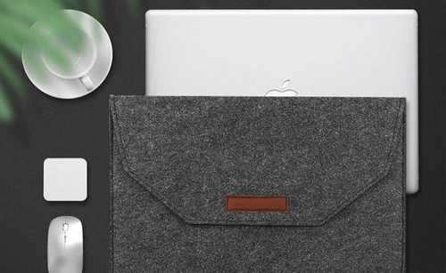 Чехол фетровый с карманом для MacBook 15 новый