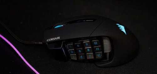 Corsair scimitar RGB elite. игровая мышка для ммо