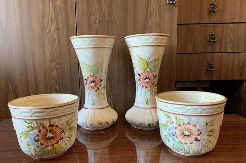 Горшок цветочный и ваза керамические Румыния