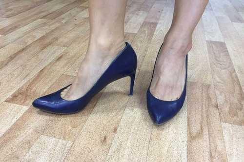 Carlo pazolini туфли, натуральная кожа, синие