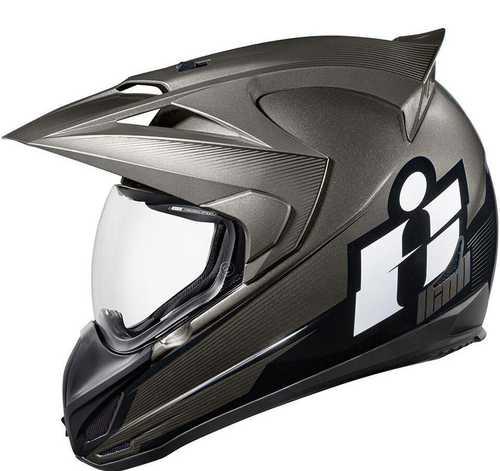 Шлем icon airframe pro quicksilver - black