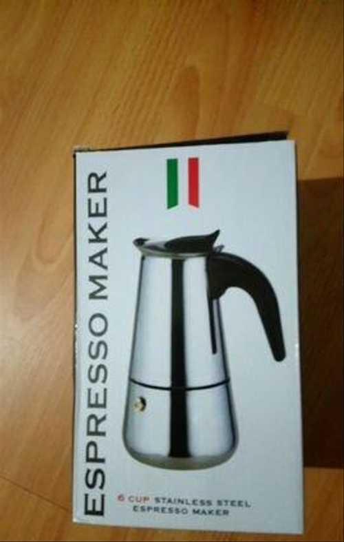Гейзерная кофеварка Espresso Maker на 6 чашек