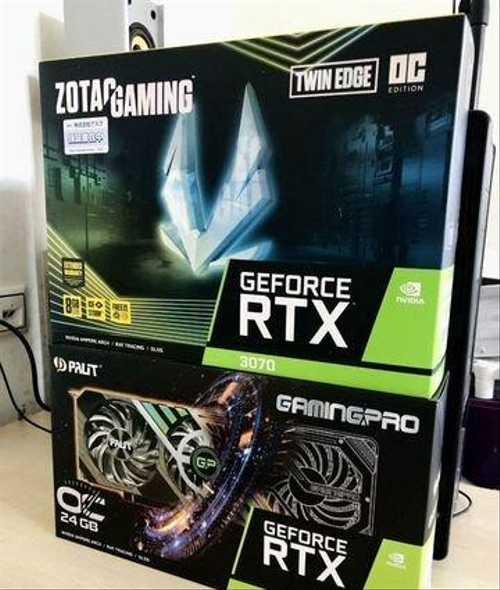 Видеокарта Geforce RTX 3070 8GB и RTX 3090 24GB