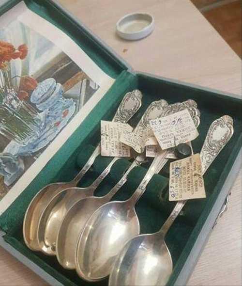 Набор серебряных чайных ложек 1967 года