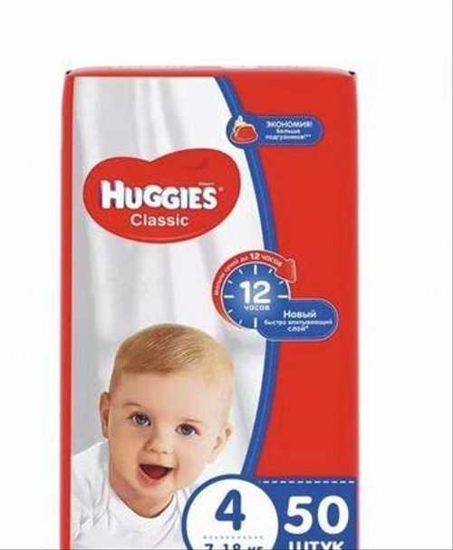 Подгузники хаггис huggies 4 (7-18кг)